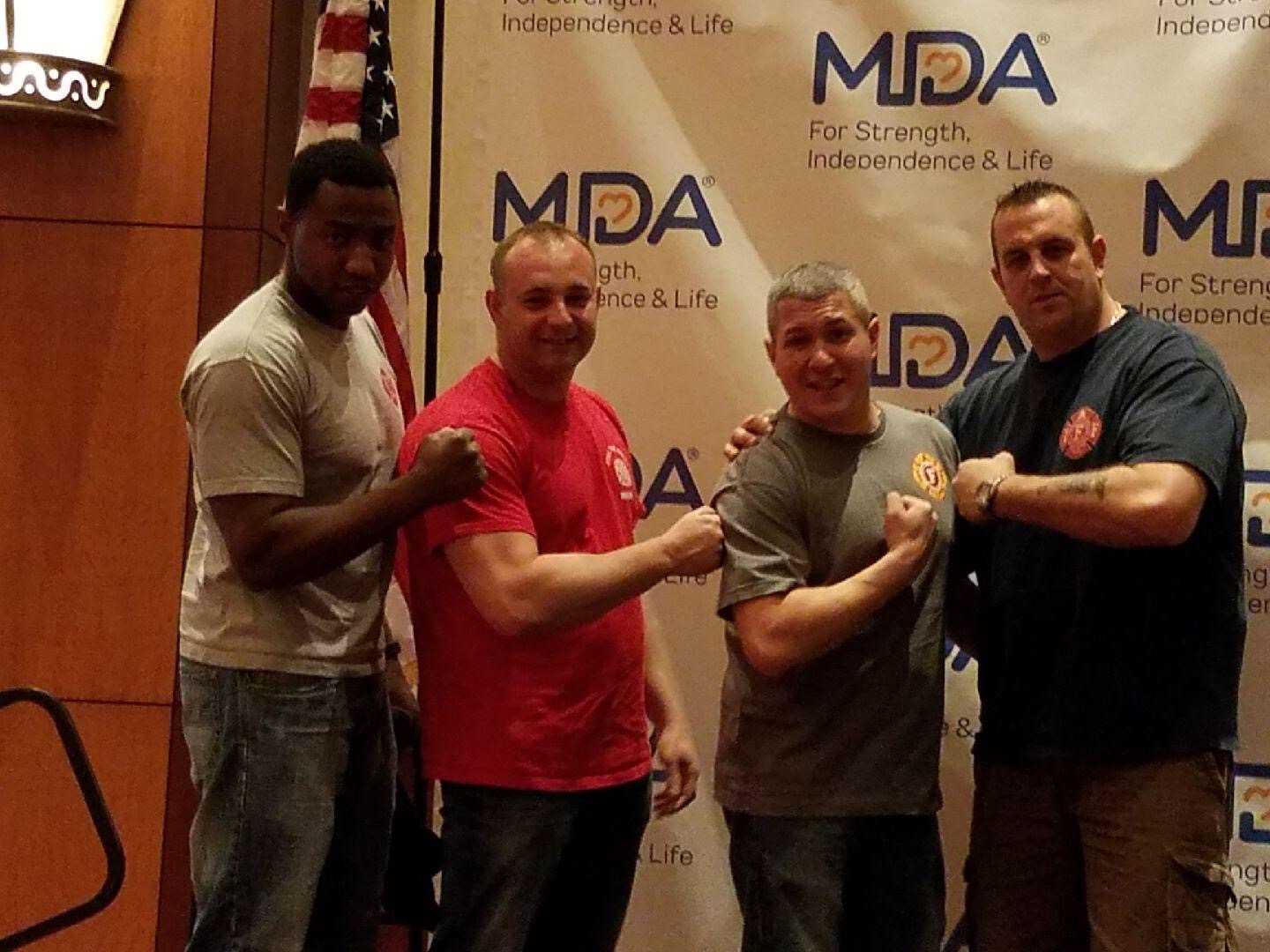 Somerville Firefighters Local 76 Making a Muscle for MDA | The ...