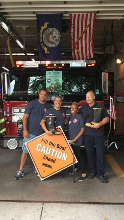 Somerville Firefighters Local 76 members out filling the boot to raise ...