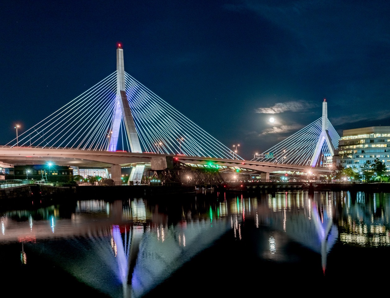 Zakim Bridge – Full Moon Reflections | The Somerville/Medford News Weekly