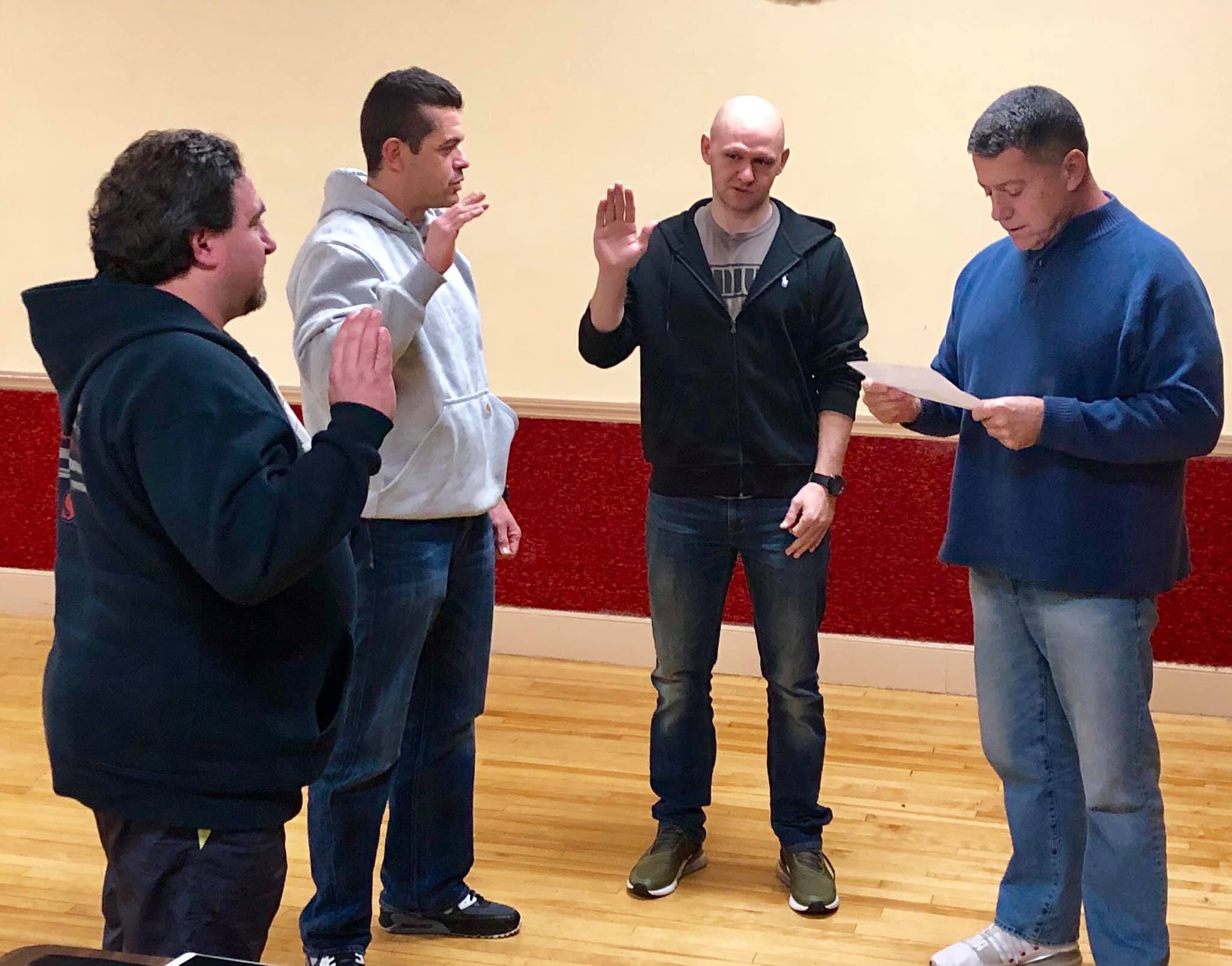 Somerville IAFF District VP Colbert Swears In Three Firefighter ...