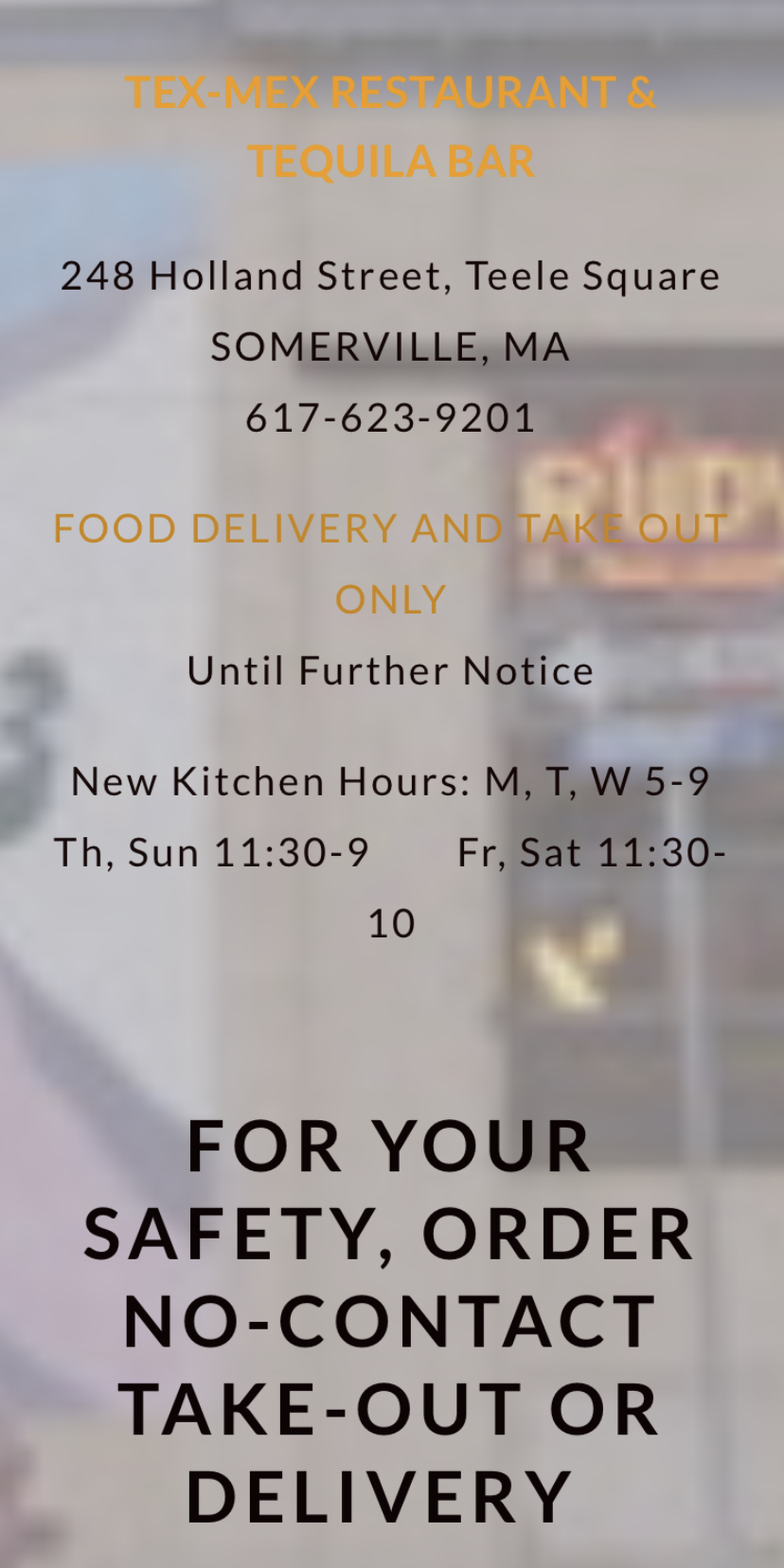 Rudy’s Cafe Teele Square Somerville Open for Take-Out (617)623-9201 ...