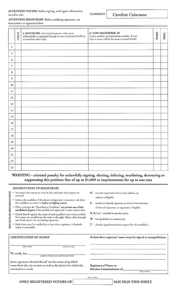 Caroline Colarusso For Congress | The Somerville/Medford News Weekly