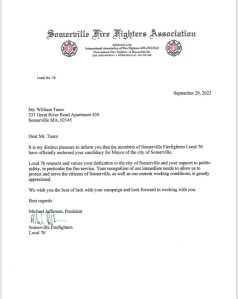 Somerville Firefighters Local 76 Endorses William Tauro For Mayor | The ...