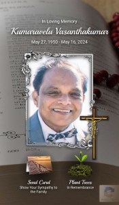 Somerville/Medford Remembering Kumaravelu Vasanthakumar | The ...